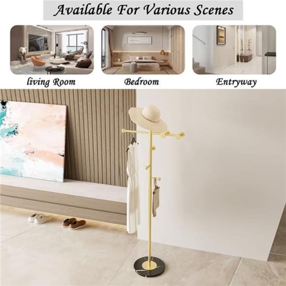 Storage & Organization | Gold Coat Rack Modern Metal Coat Racks Free ...